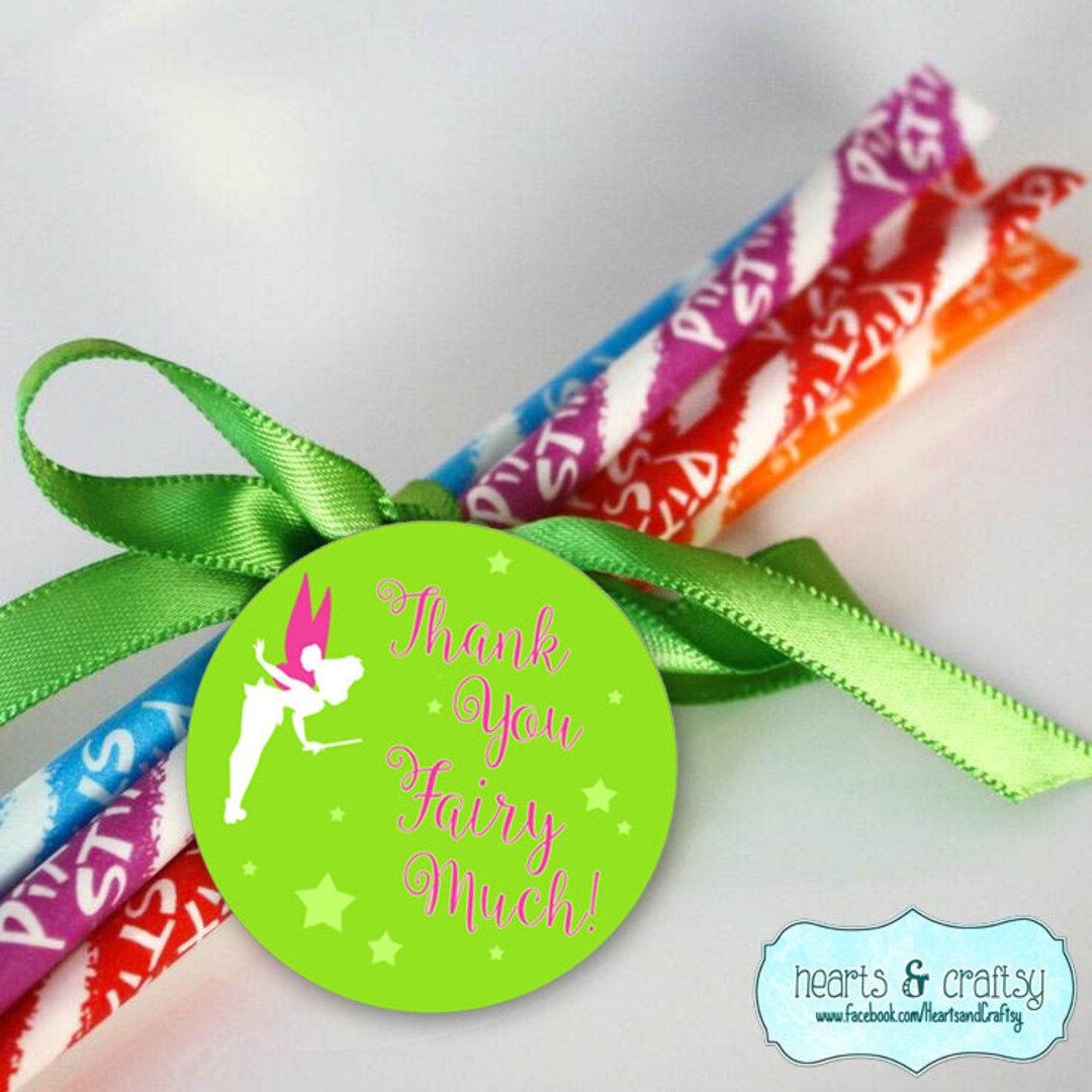 Fairy Thank You Tag DIY / Garden Fairy Party Favor Tags / Thank You ...