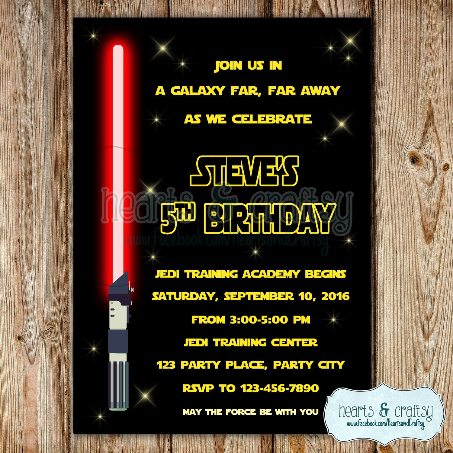 Star Wars Invitation / Star Wars Birthday Invitation / Star Wars Invite ...