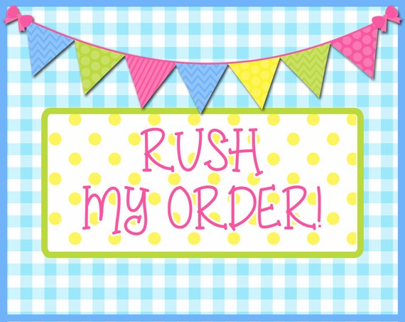 RUSH My Order ADD-ON by Hearts & Craftsy | Catch My Party