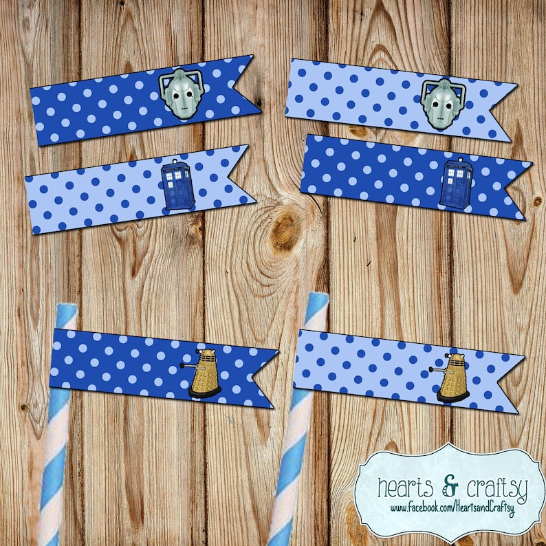 DIY Doctor Who Birthday Party Package DOWNLOAD - Banner, Garland ...
