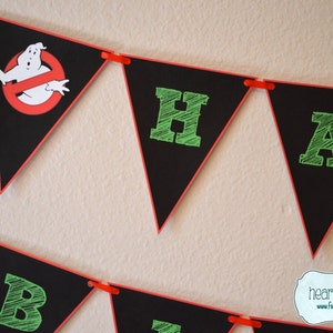 Ghostbusters Party Banner DIY / Ghostbusters Happy Birthday Banner ...