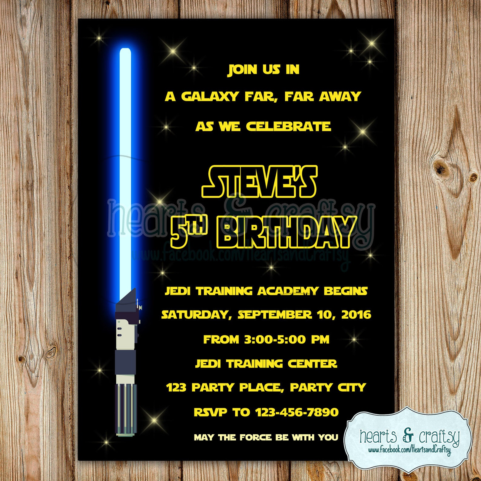 Star Wars Invitation / Star Wars Birthday Invitation / Star - Etsy