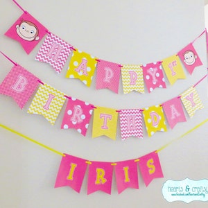 Curious George Party Table Tents DIY / Food Labels / Place Cards ...