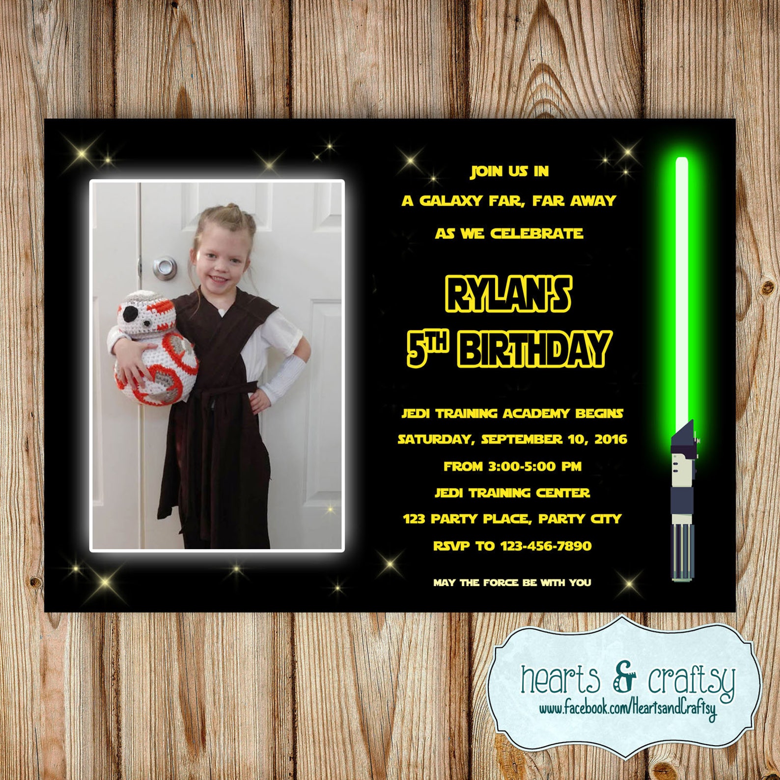 Star Wars Invitation / Star Wars Birthday Invitation / Star - Etsy