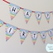 Rainbow Chevron Party Printable Happy Birthday Banner / Fiesta - Etsy
