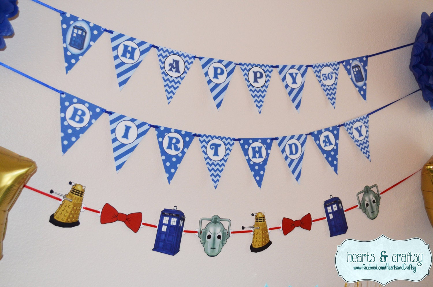 Doctor Who Party Birthday Banner DIY / Doctor Who Birthday / TARDIS ...