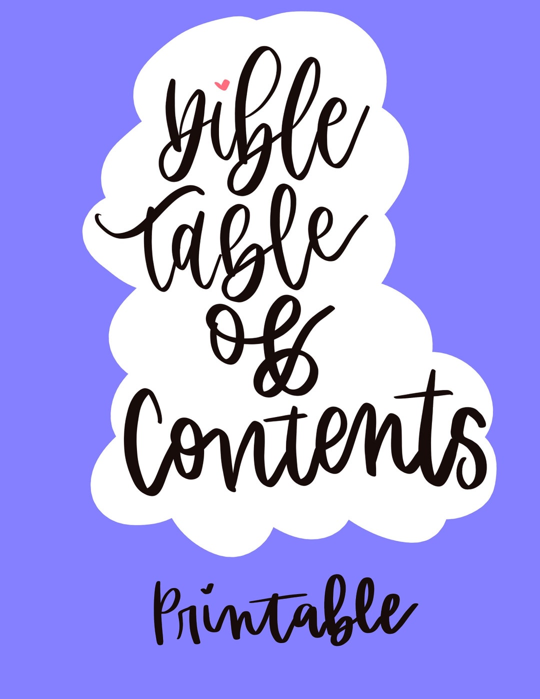 Bible Table of Contents | Old Testament | New Testament | Daily ...