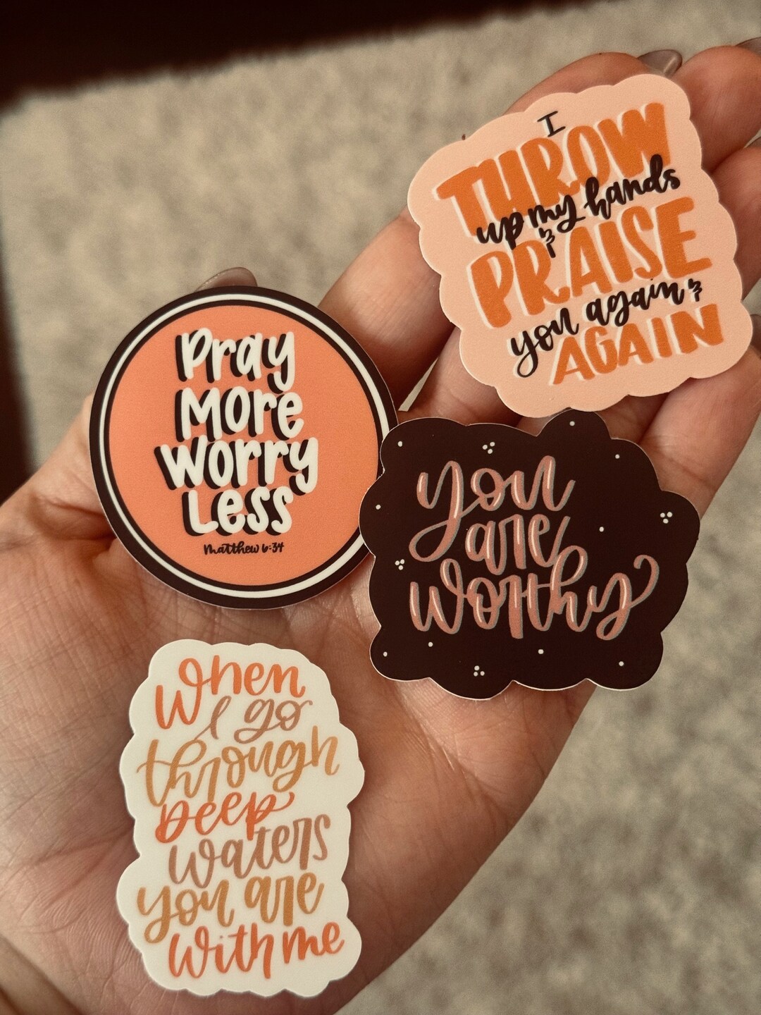 Sticker Pack | 4 Sticker Bundle | Faith Stickers | Sticker Bundle - Etsy