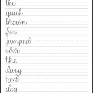 Calligraphy Practice Sheets, Hand Lettering Practice, Writing Practice ...