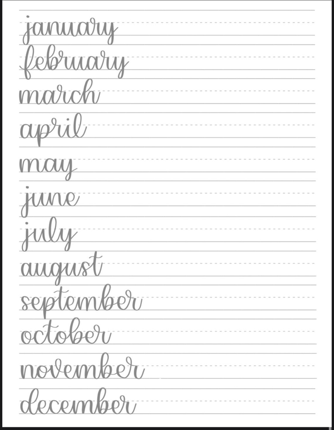 Calligraphy Practice Sheets, Hand Lettering Practice, Writing Practice ...