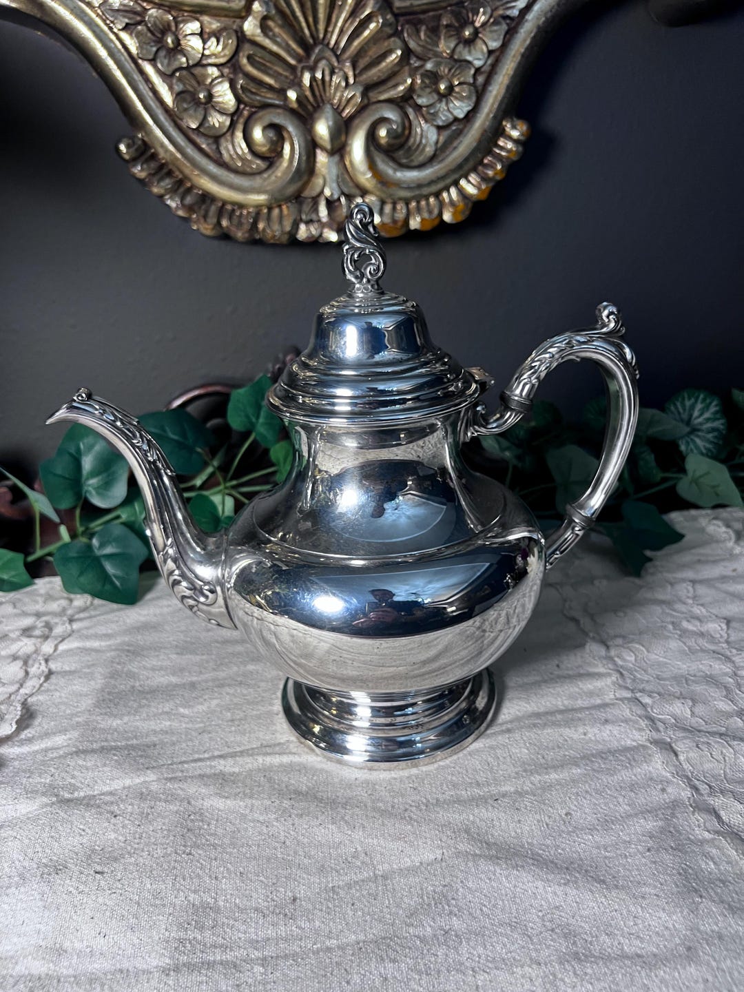Vintage Oneida Sea Crest Silverplate Coffee Pot Pitcher - Etsy