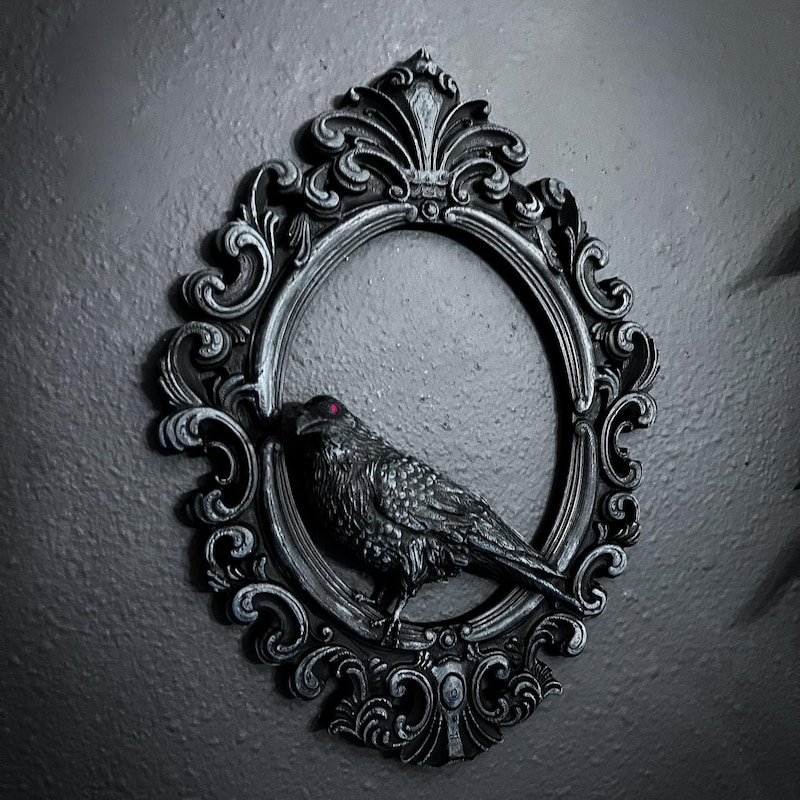 Gothic Picture Frame Raven - Etsy