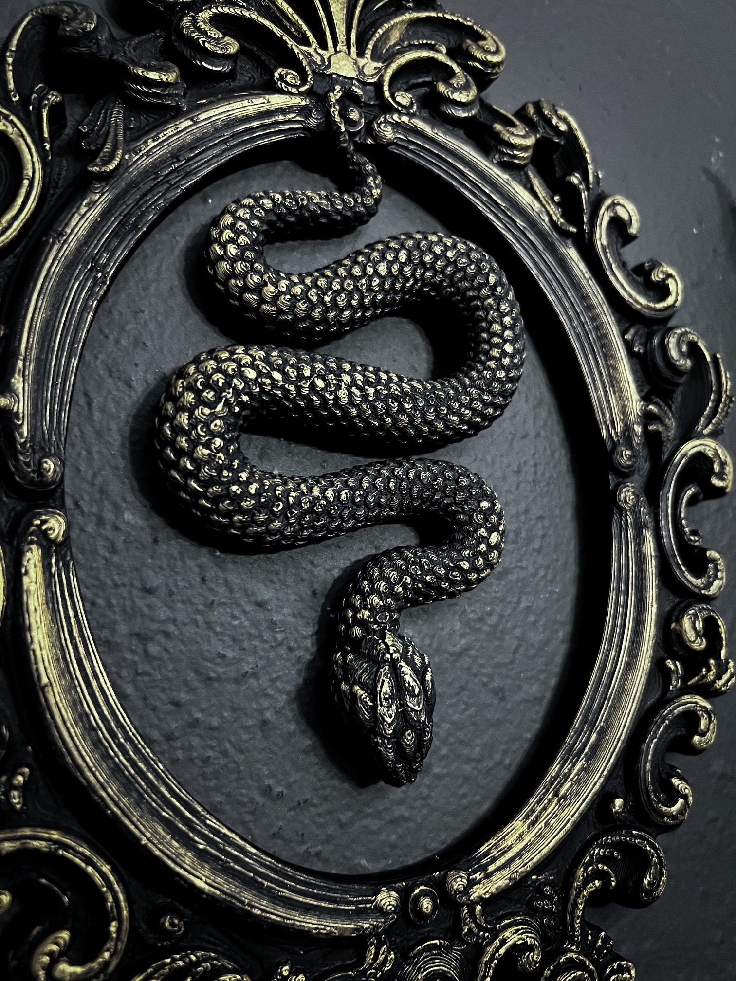 Gothic Framed Hanging Snake Wall Decor - Etsy