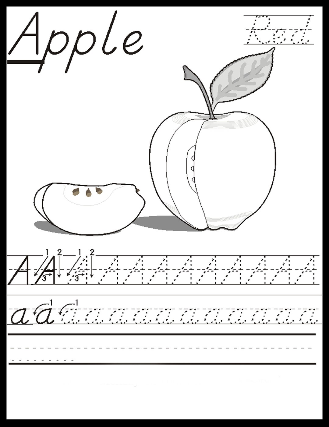 Toddlers Printable Coloring Book Alphabet Pages A-Z | Coloring Page ...