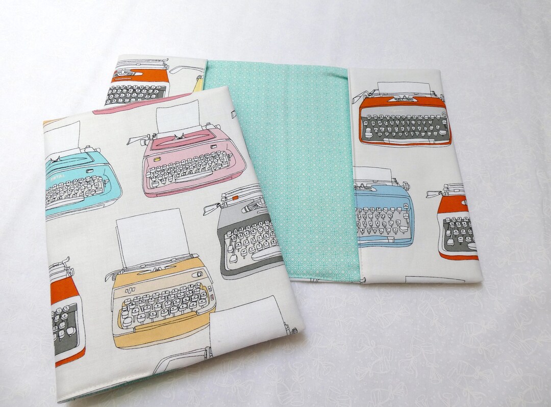 Book Cover DIN A 5 for Turning Office Offline Typewriter Keyboard Retro ...