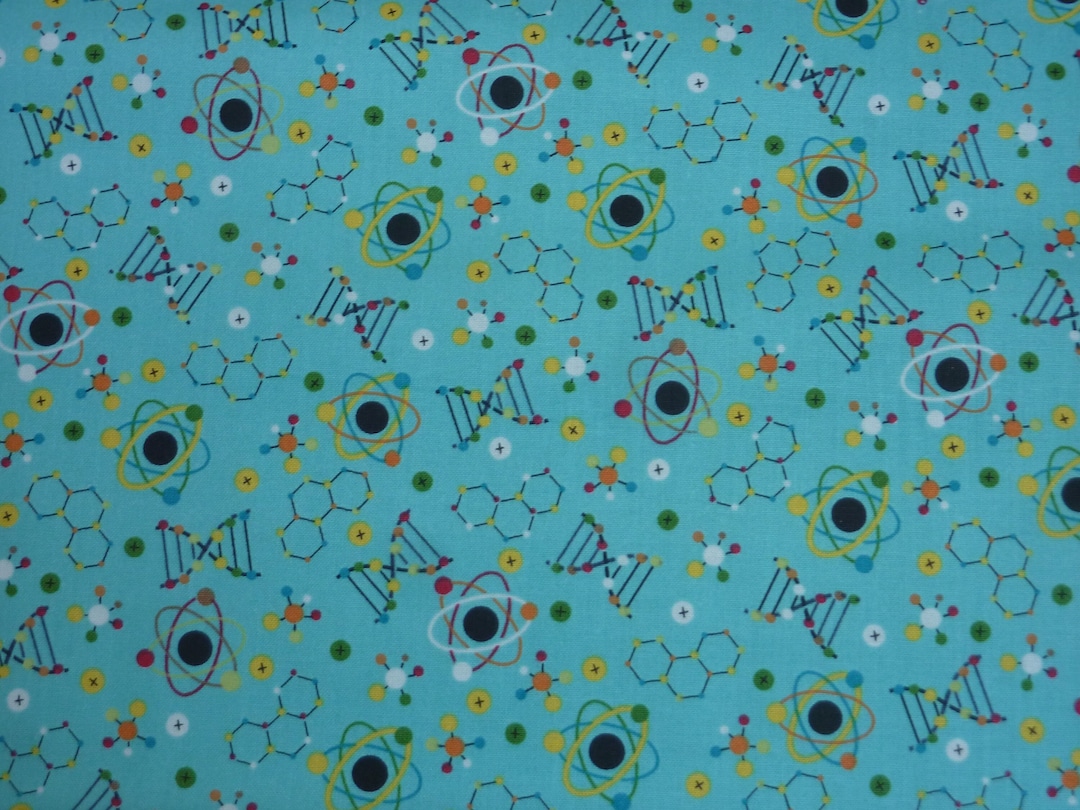 Little Genius Laboratory Nerd 0.5 Meter Cotton Fabric From Northcott ...