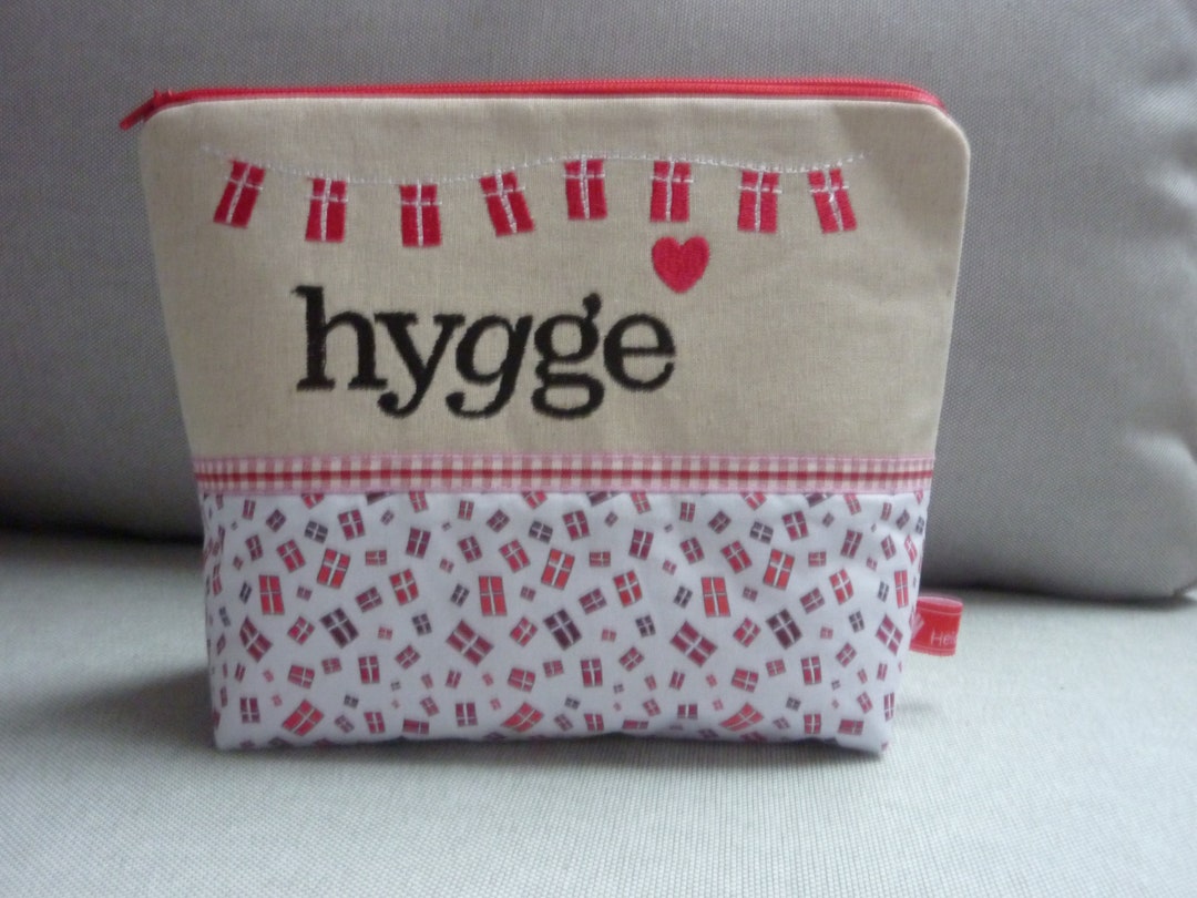 DENMARK Cosmetic Bag Hygge Small Flag Globetrotter Travel Scandinavia ...
