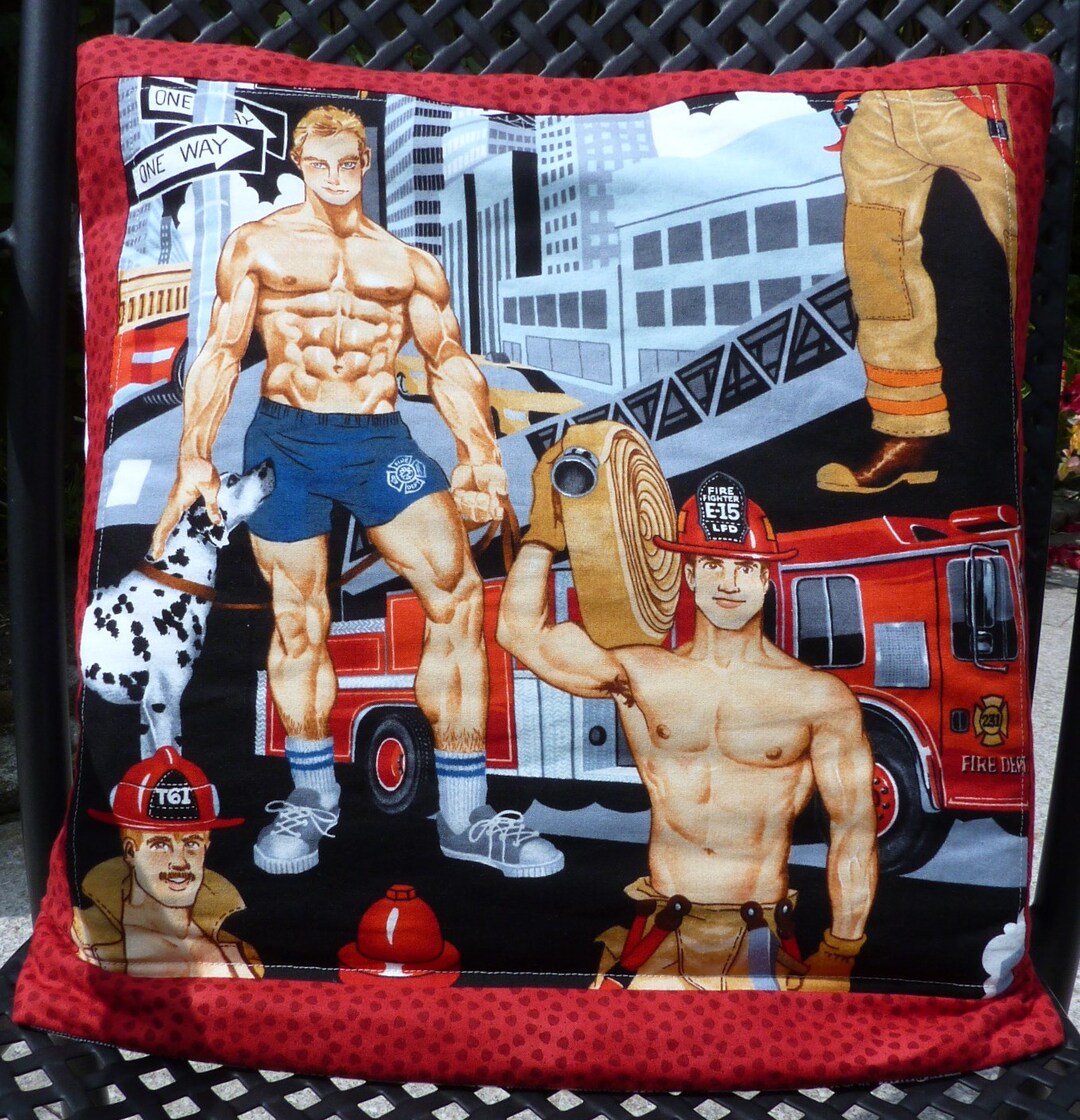 Quilt Firefeighter Travel Pillow Firefighters New York Patchwork ...