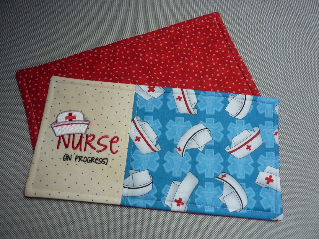 Mug Rug, Place Mat, Calling All Nurses, Loralie Nifty Nurses - Etsy