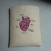 Book Bag HEART Anatomy Book Cover Padded and Embroidered With a Human ...
