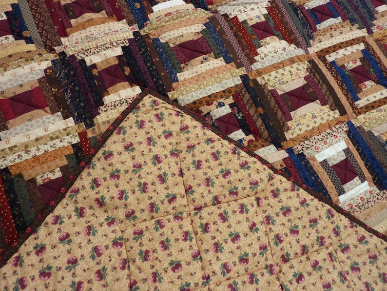 Quilt, Courthouse Steps, Log Cabin, Patchwork - Etsy