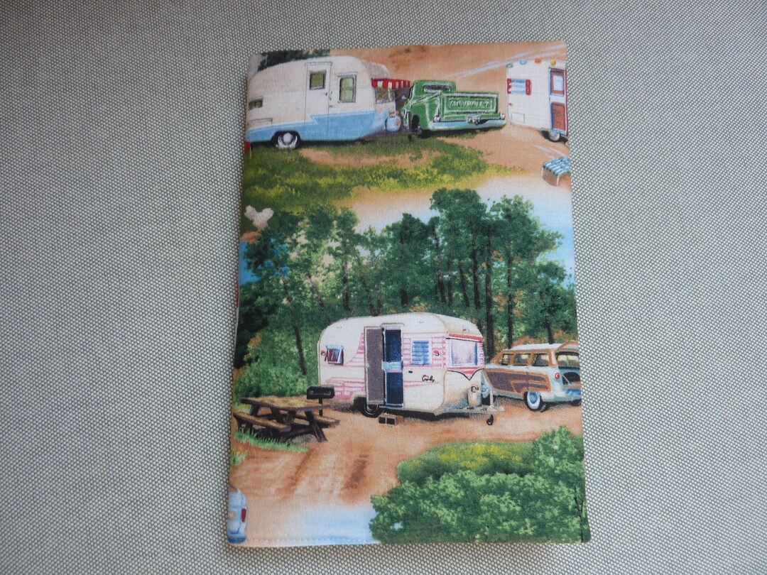 Happy CAMPER Book Cover Complete With Notepad - Etsy