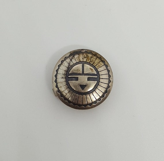 Silver Vintage Zuni Sun Face Button Covers Sterling Silver - Etsy