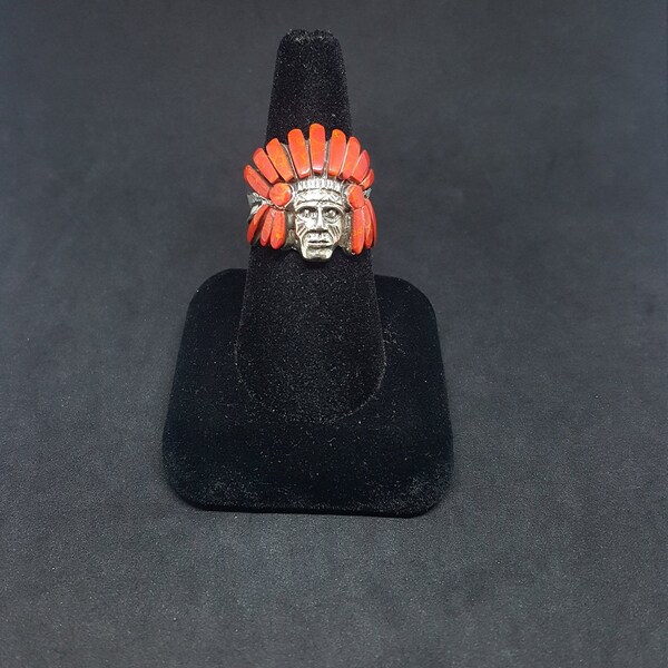 Indian Chief Ring - Etsy
