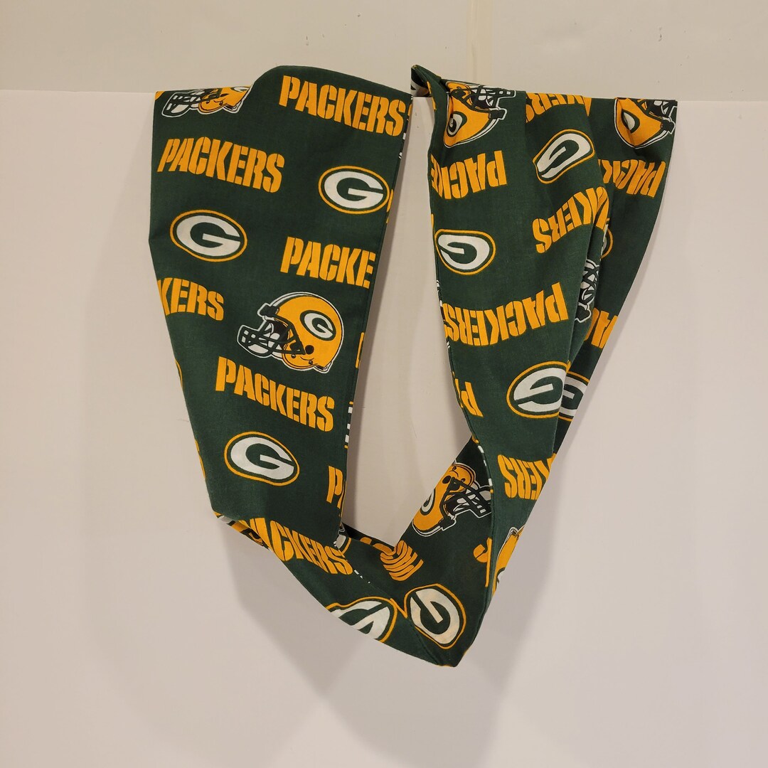 Green Bay Packers NFL Football Infinity Scarf Cotton/cotton Poly Blend ...