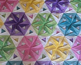 Quilt Pattern Hexi Surprise Quilt Block Pattern - PDF Download - Etsy