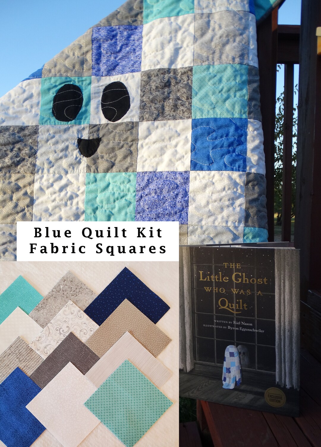 Quilt Kit Blue the Little Ghost Who Was a Quilt Kit full Kit Includes ...