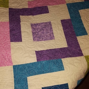 Easy Baby Quilt Pattern - Beginner Quilt Pattern - Jaded Chain Quilt ...