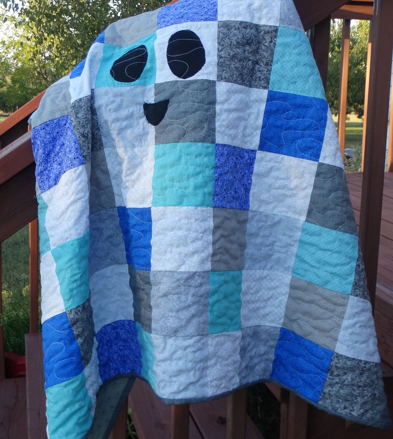Quilt Kit Blue the Little Ghost Who Was a Quilt Kit full Kit Includes ...