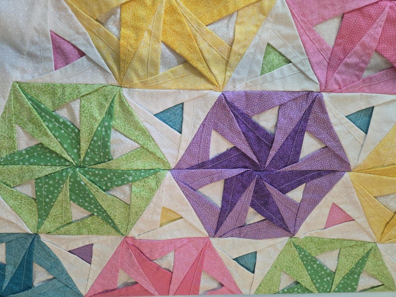 Quilt Pattern Hexi Surprise Quilt Block Pattern - PDF Download - Etsy
