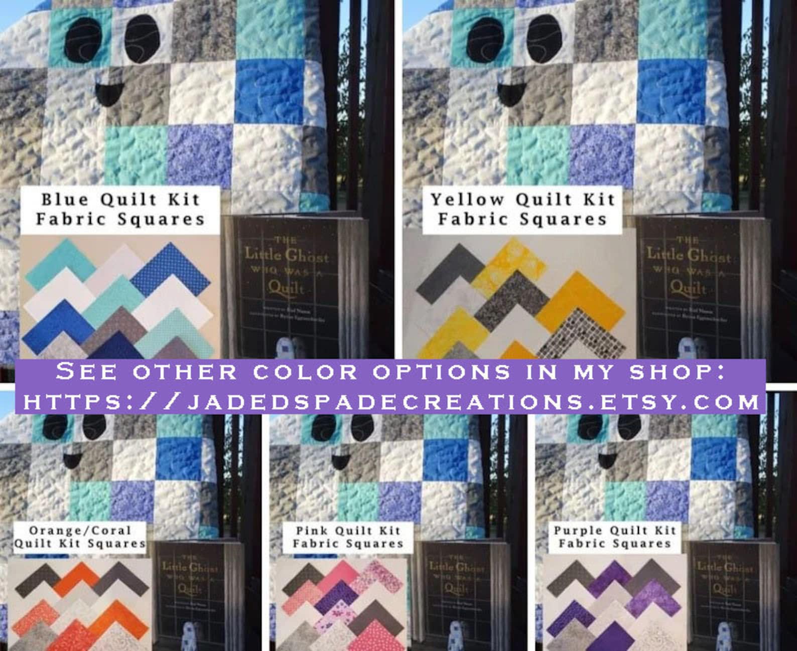 Quilt Kit Blue the Little Ghost Who Was a Quilt Kit full Kit Includes ...