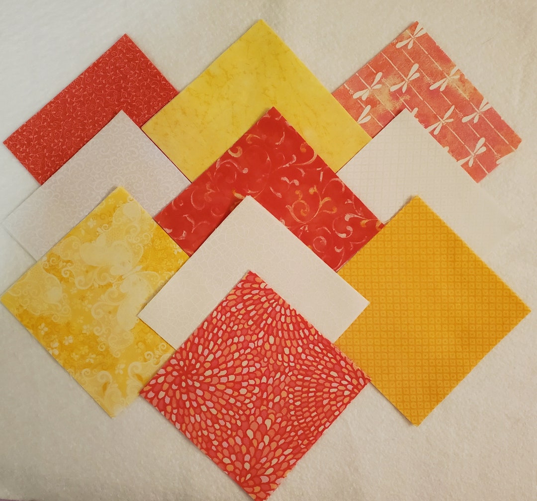 Coral Yellow Baby Quilt Kit for Beginner, Modern Minimalists Quilt Kits ...