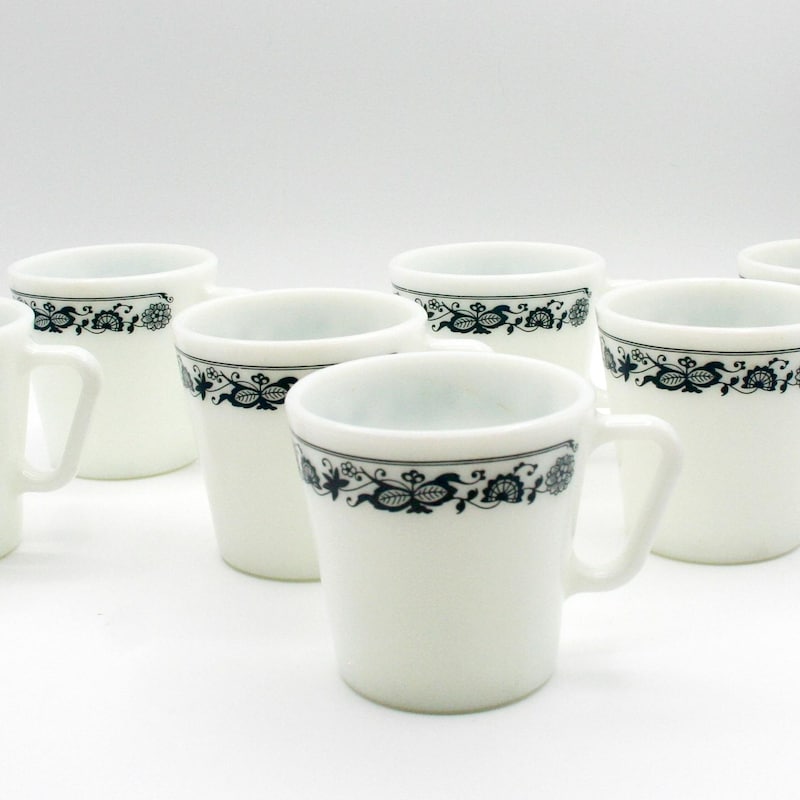 Milk Glass Mugs - Etsy