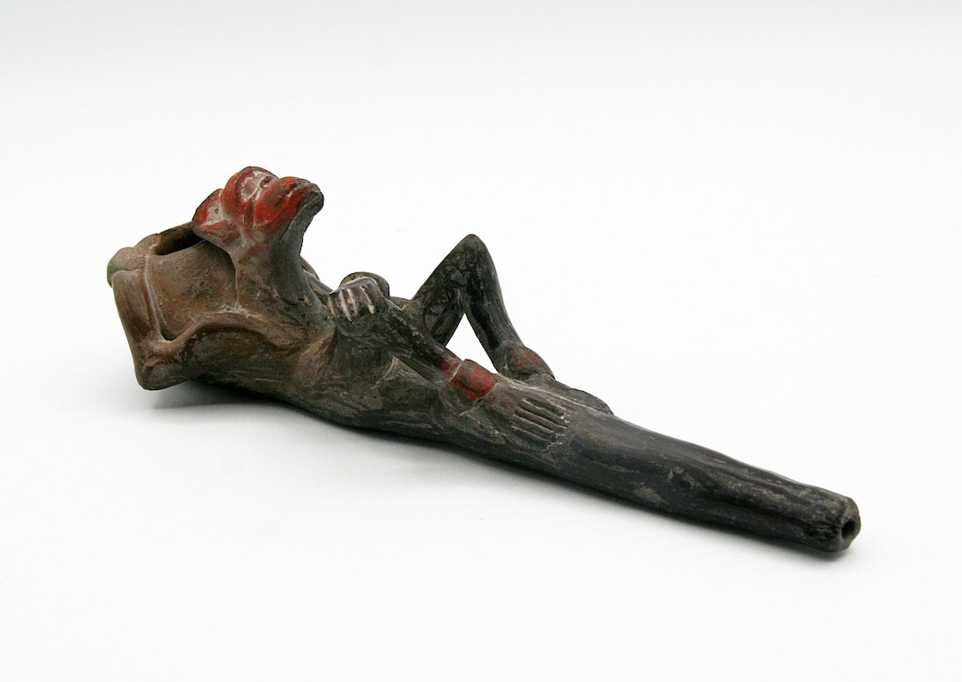 Vintage Amazing Monkey Clay Pipe Effigy Smoking Pipe - Etsy