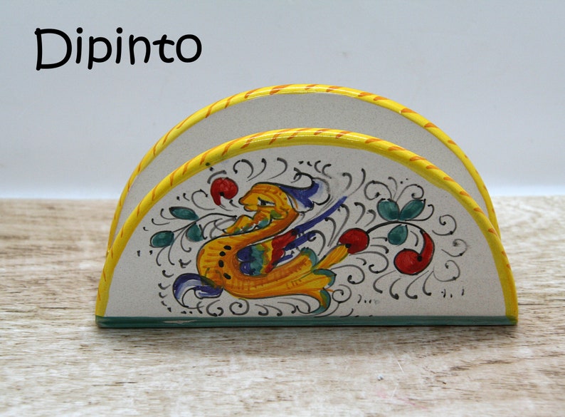 Vintage Ceramic Terracotta Napkin Holder, Matisse Toscany Japan Napkin ...