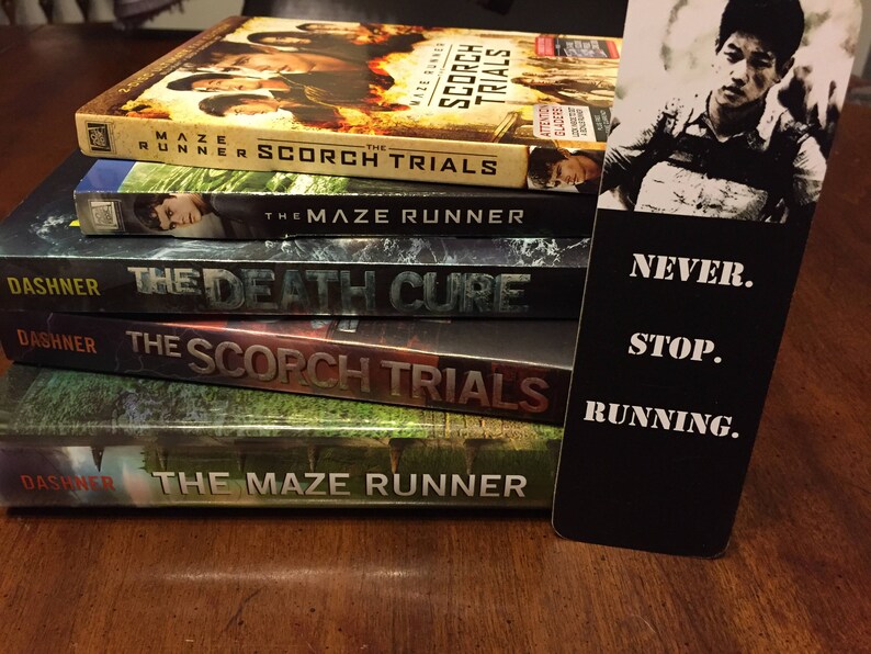 Minho Never. Stop. Running. Bookmark The Maze Runner Quote | Etsy