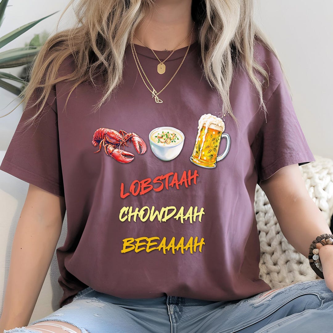 Comfort Colors Lobster Chowder Graphic Tee, Nautical Vibe, Summer BBQ ...
