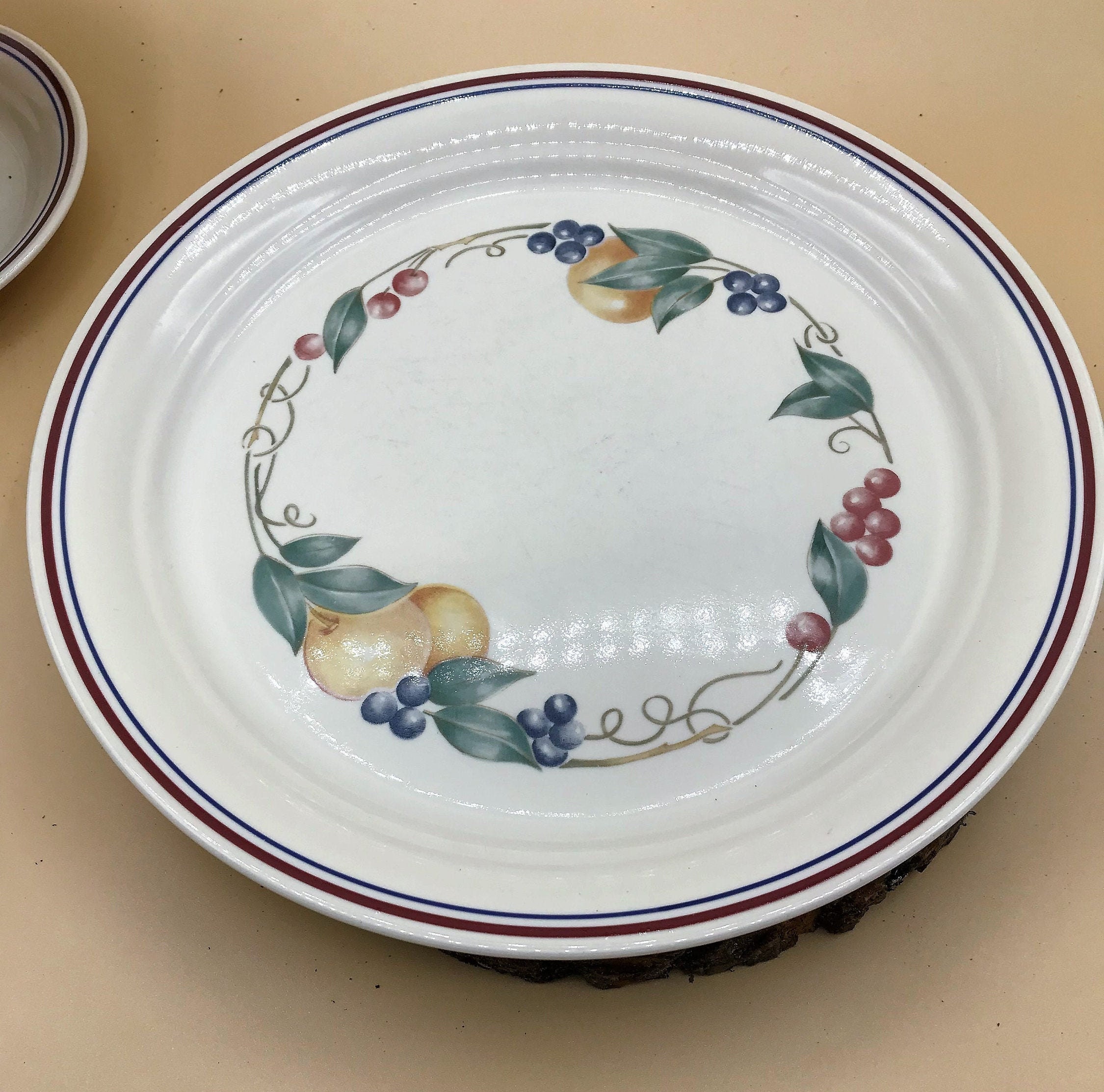 Fall Fruit and Floral Pattern Dinnerware Corelle "abundance" Plates ...