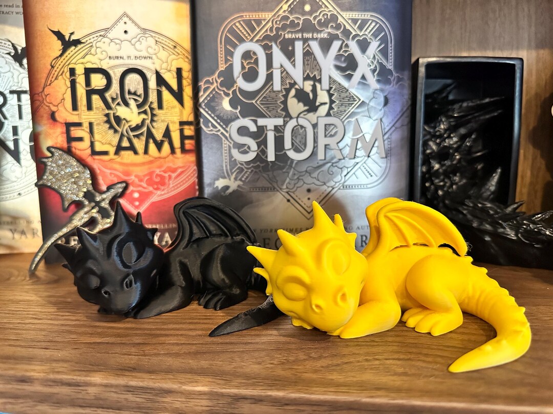 Sleeping Dragon | 3D Printed, Bookshelf Decor, Library Accessories ...