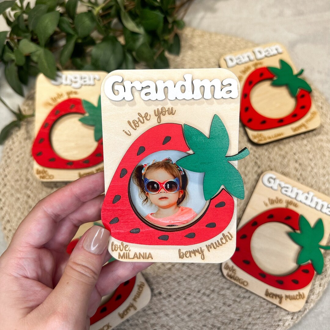 Fridge Mom Grandma Photo Magnet, Mothers Day Gift, Photo Frame, Gift ...
