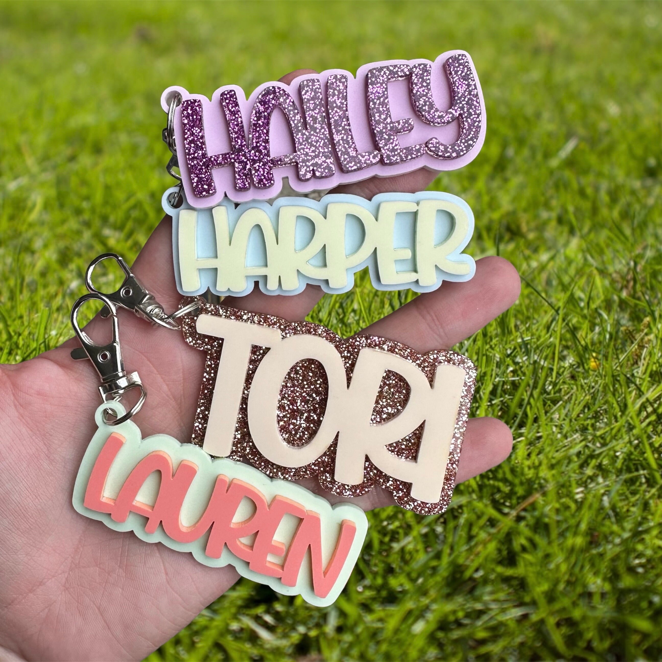 Name Keychain, Personalized Backpack Tag, Custom Tag, Back to School ...