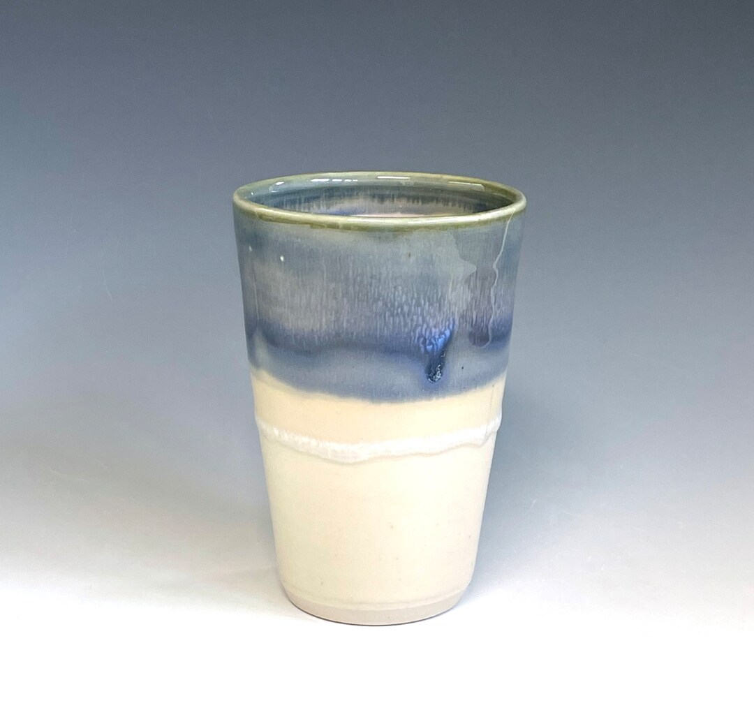 Ceramic Tumbler, 12 Oz., Tall Tea Cup Yunomi, Porcelain Handmade - Etsy