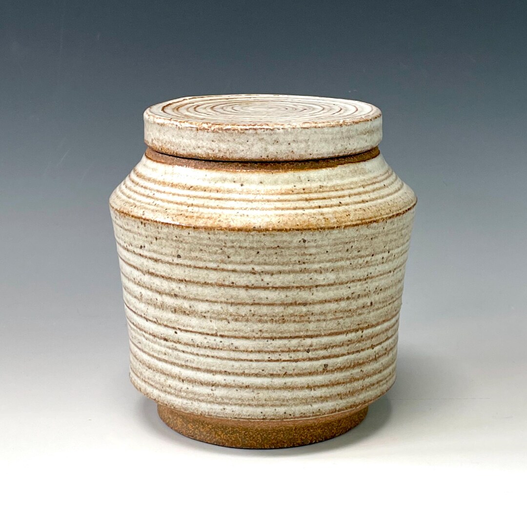 Ceramic Jar With Lid: Handmade Pottery Container Canister Pet Urn ...