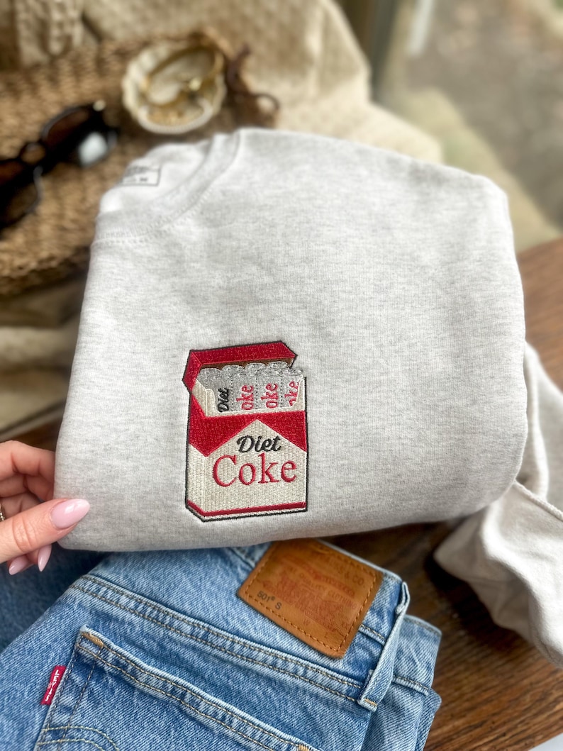 Fridge Cig Embroidered Sweatshirt X Diet Coke Sweatshirt X Cigarette ...