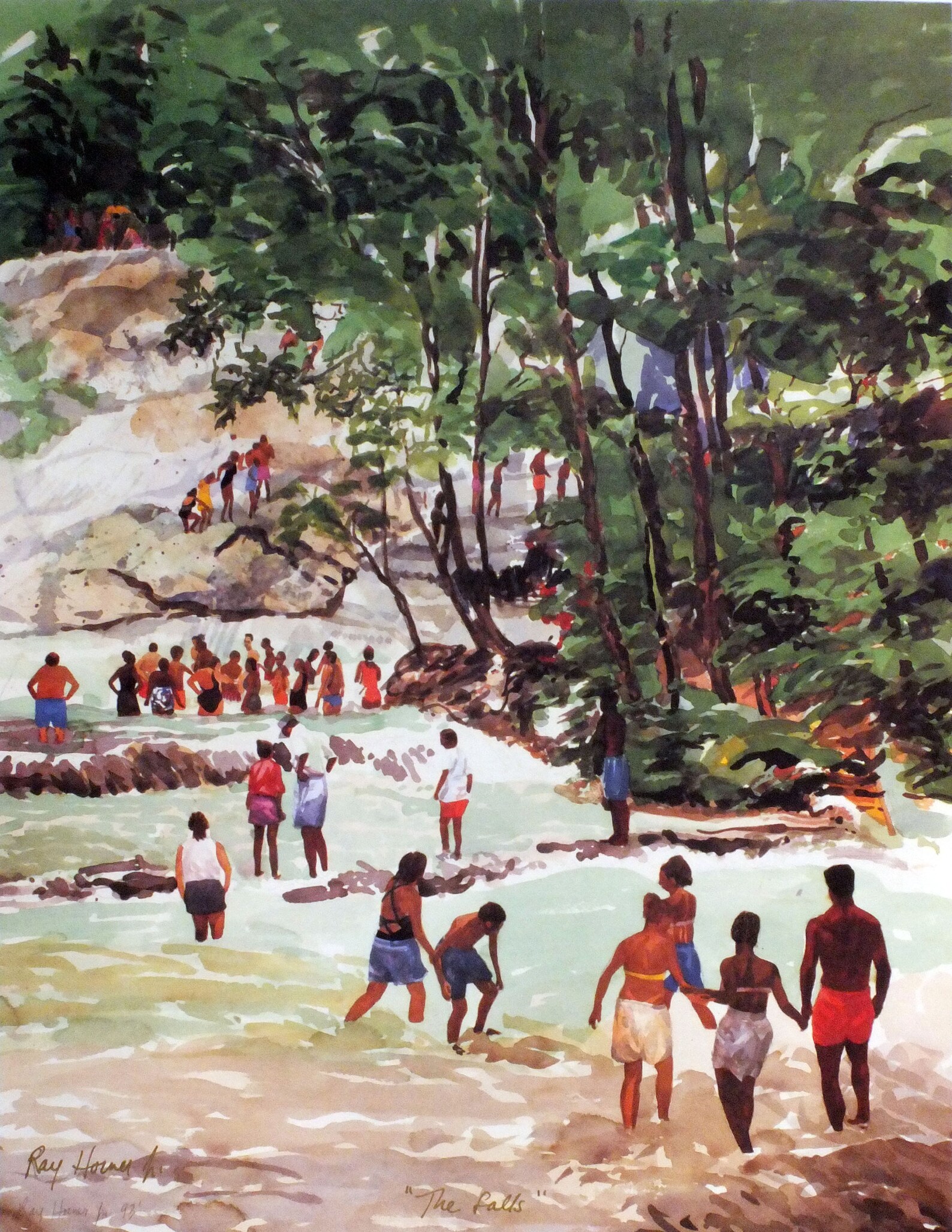 Ray Horner Jr. "the Falls" Open Edition Print Inspired by Jamacia Dunns ...