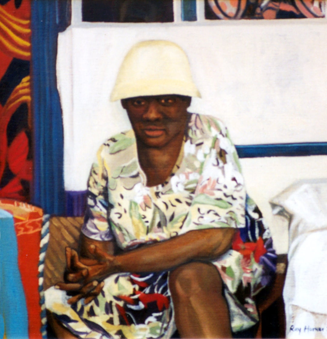 Original Framed Oil Painting by Ray Horner Jr. "waiting" "16x16" in ...